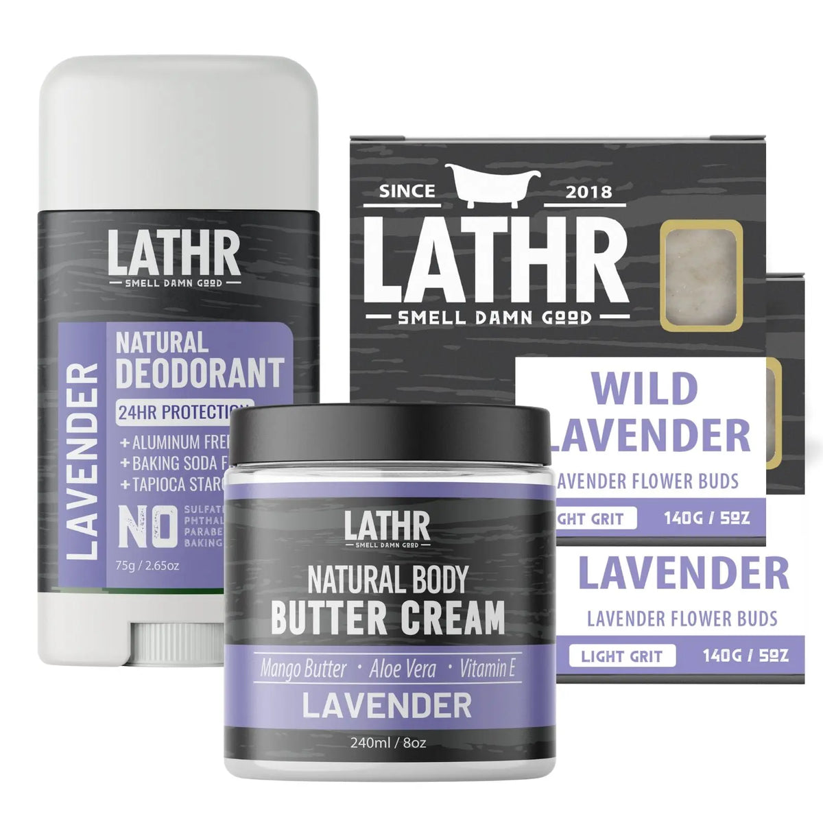 Wild Lavender Retreat Soap Deodorant Bundle | LATHR | Made in Canada