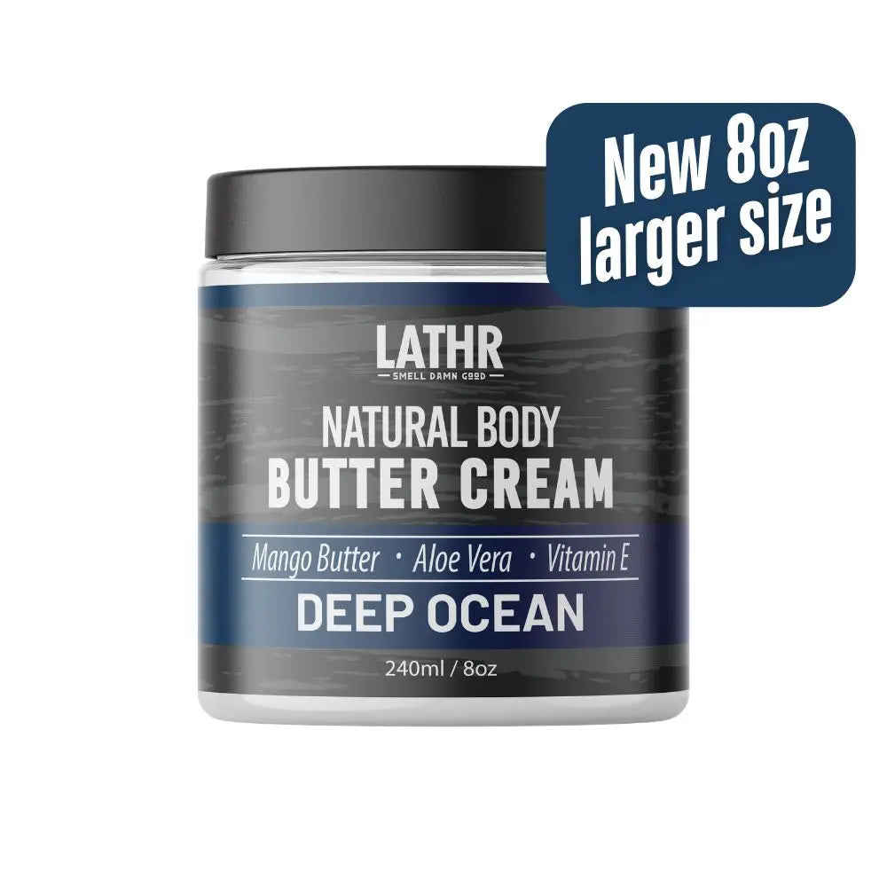 Super Hydrating Shea Body Butter Deep Ocean| Men's Lifestyle Brand – LATHR