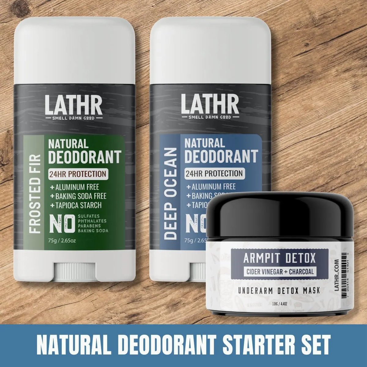 Natural Deodorant Starter Kit with Armpit Detox Mask – LATHR